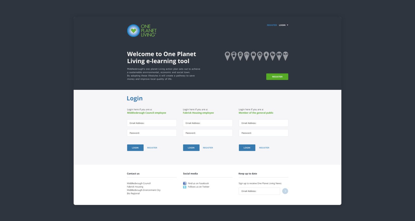 One Planet Living eLearning Platform | Calm Digital